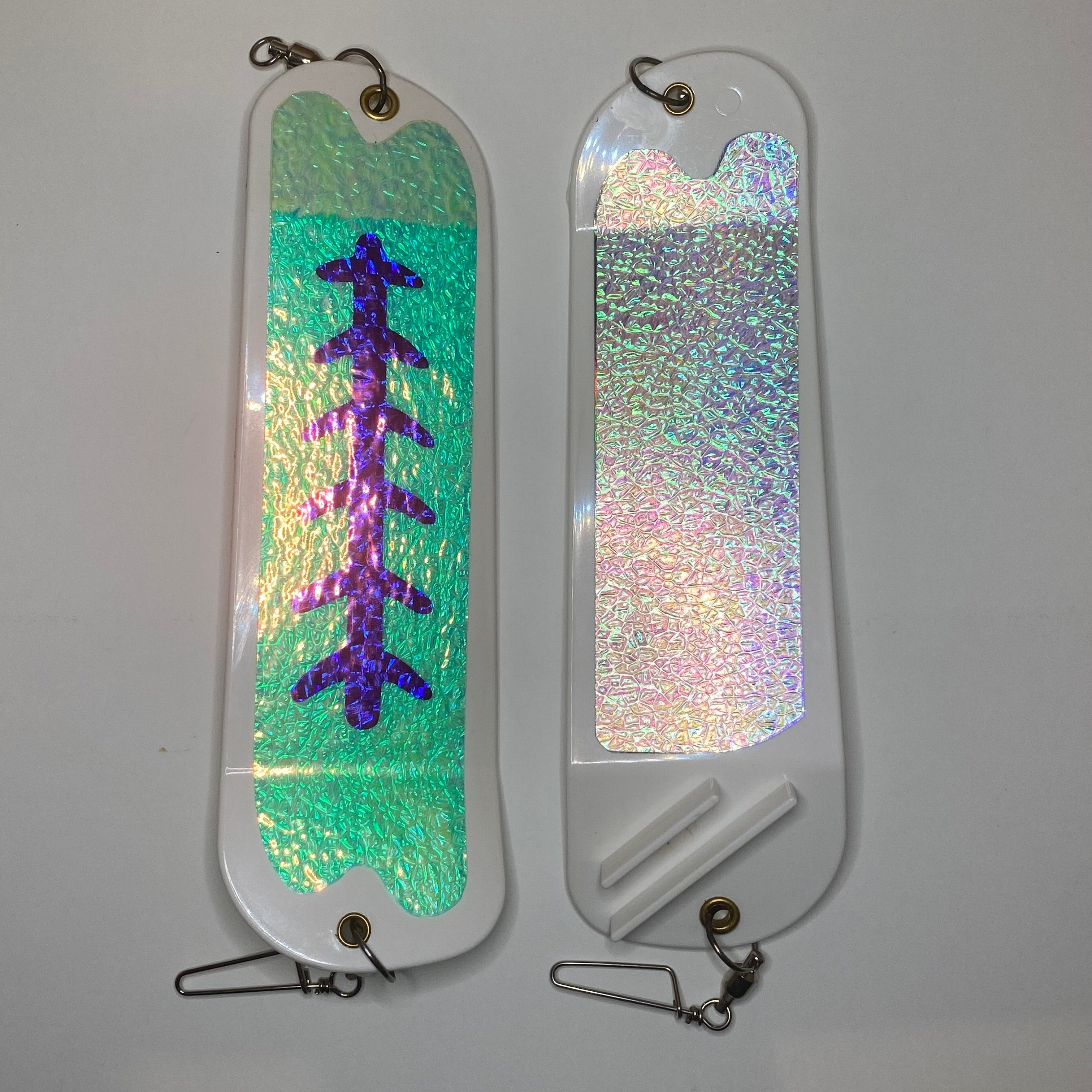 8" Double Fin - Marc's Glow Blue Mega | Project Salmon: A Kings Landing ...