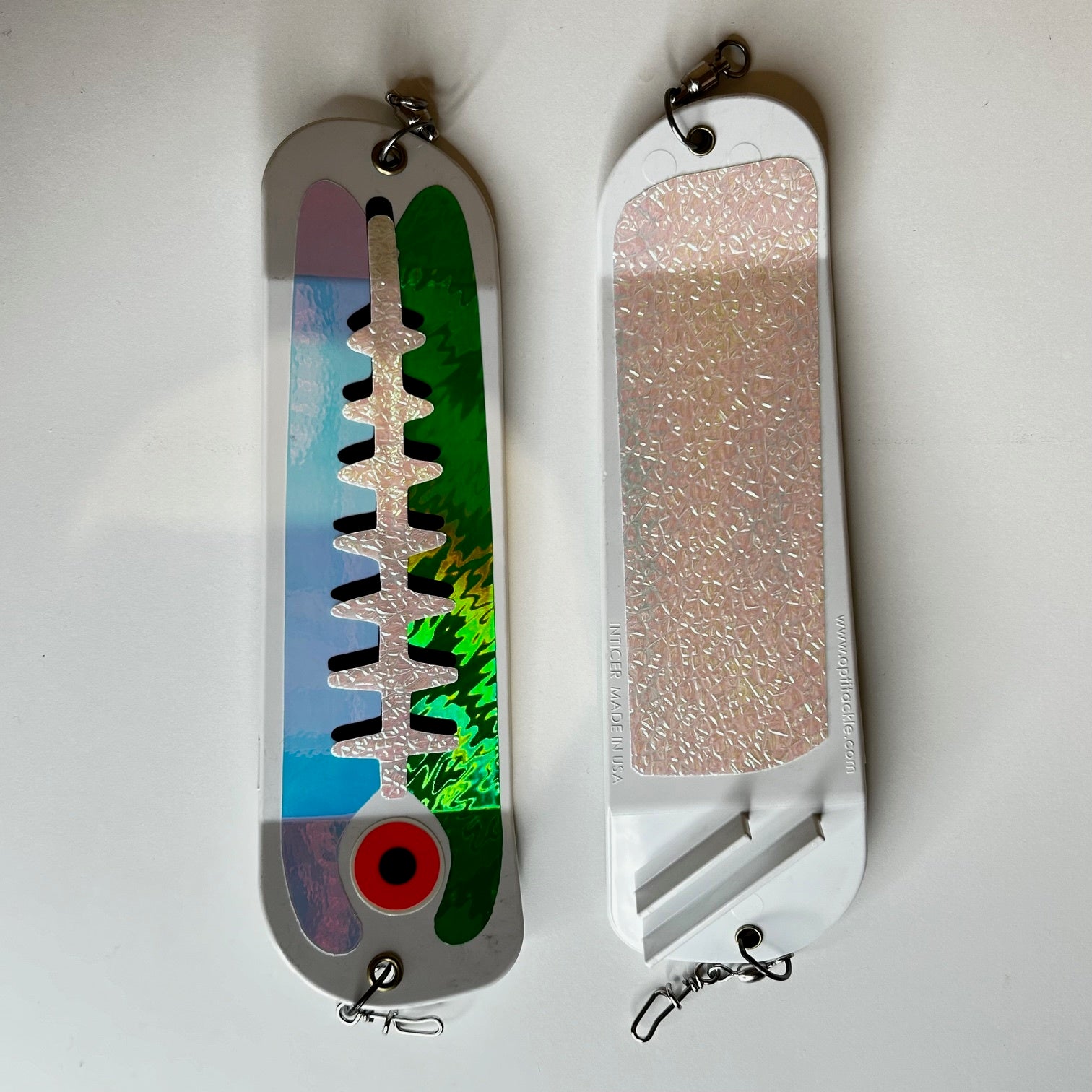 9" Finned Flasher - Dragon Slayer - White Glow Blade | Project Salmon ...